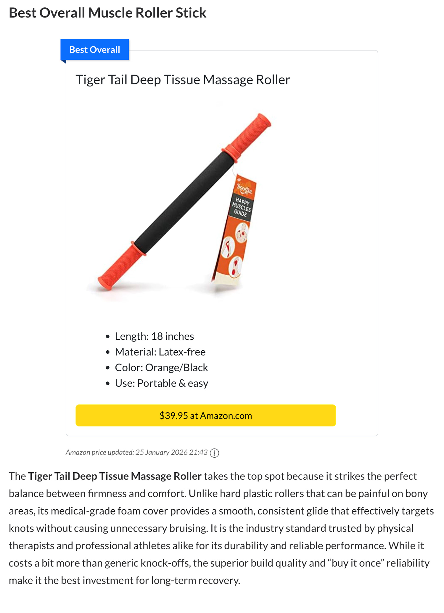 Dr. Body Gadget — 10 Best Muscle Roller Sticks for Recovery in 2026 ...